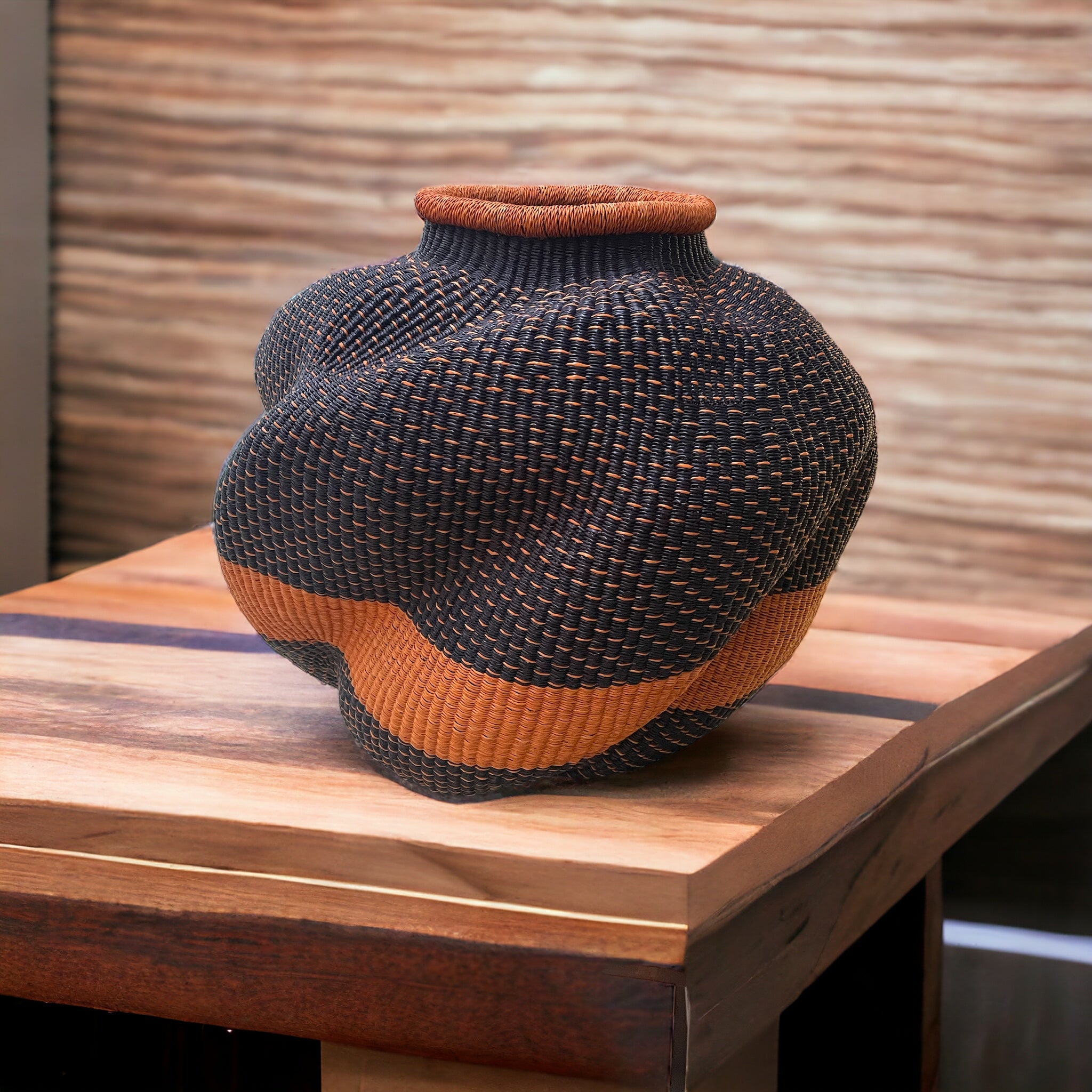Wavy Basket with Orange – Akua's Corner